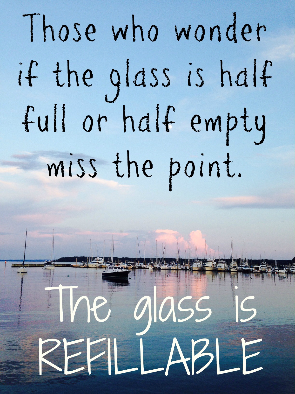 Glass Of Water Half Empty Quotes